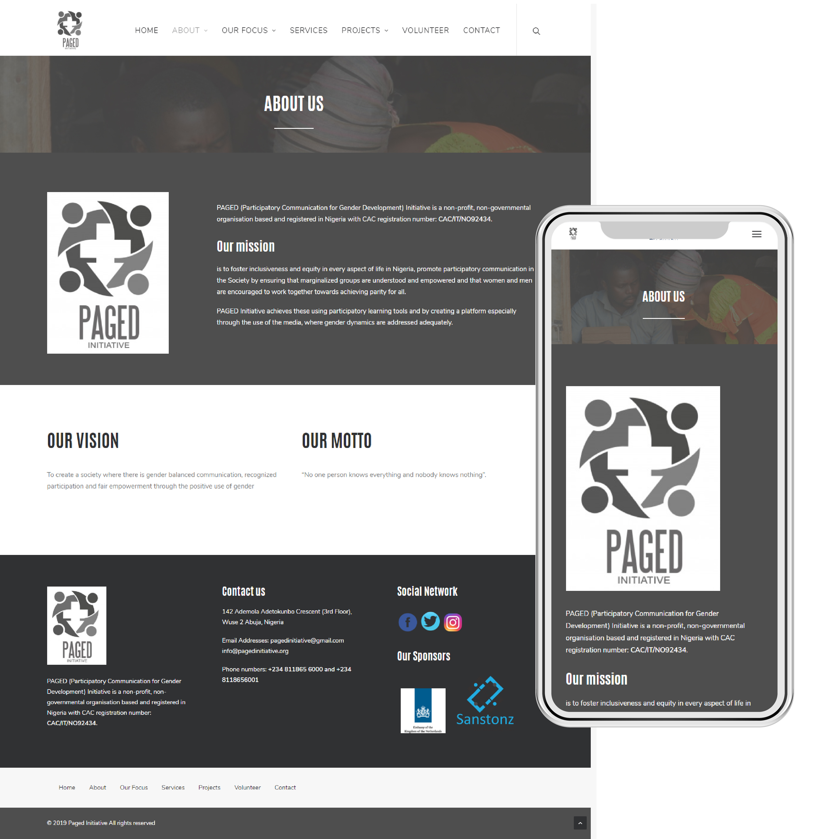 Website Design | Paged Initiative - Endgame